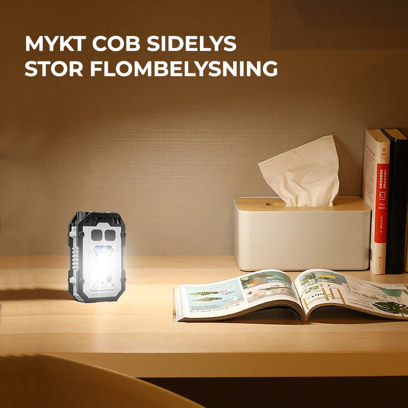 Mini kraftig lommelykt – regnbuetre