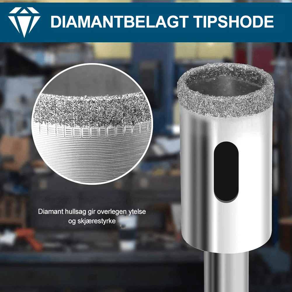 Diamant hullbor 15 sett – regnbuetre
